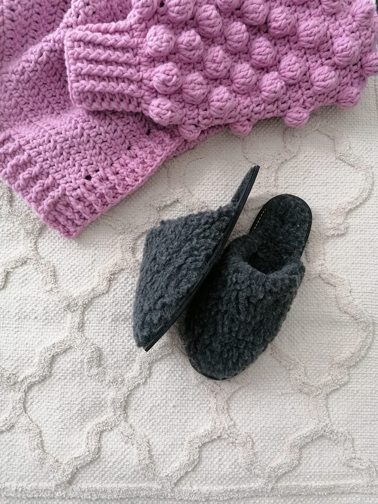 Wool Mule Slippers - HomieeStudio