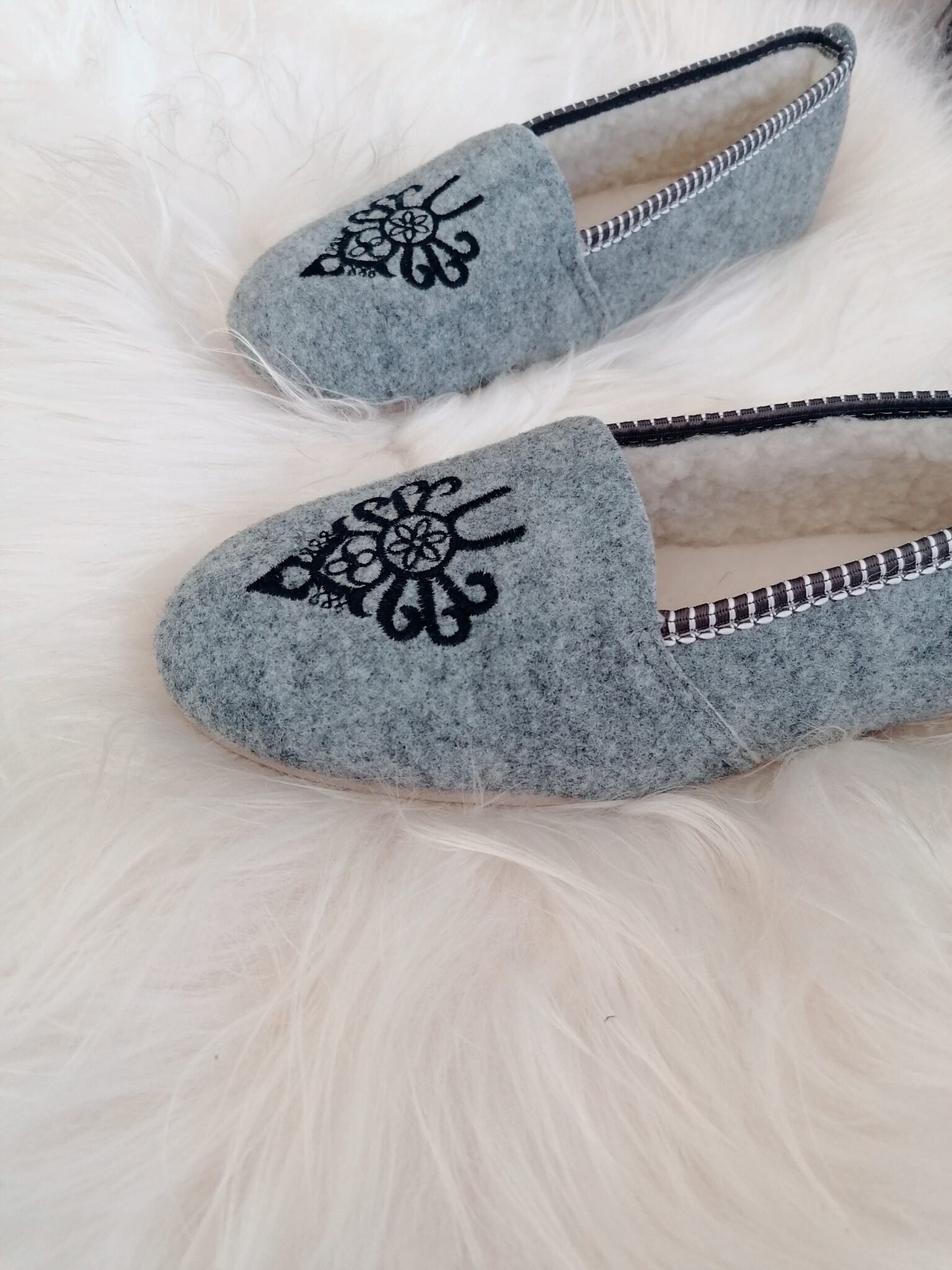 Men’s Felt Full Slippers - HomieeStudio