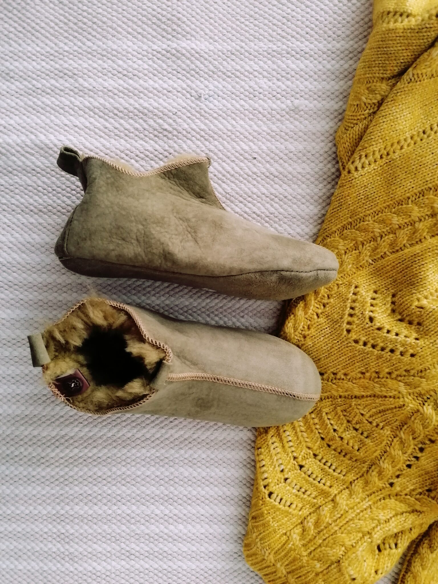 Unique Handmade Sheepskin Slippers by HomieeStudio