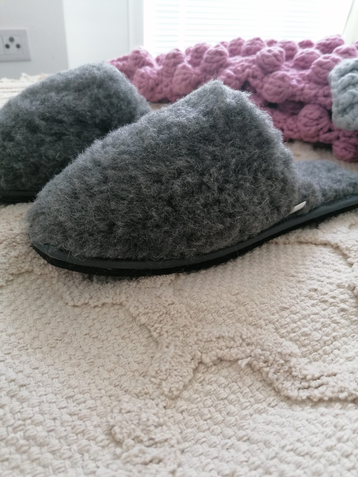 Wool Mule Slippers - HomieeStudio