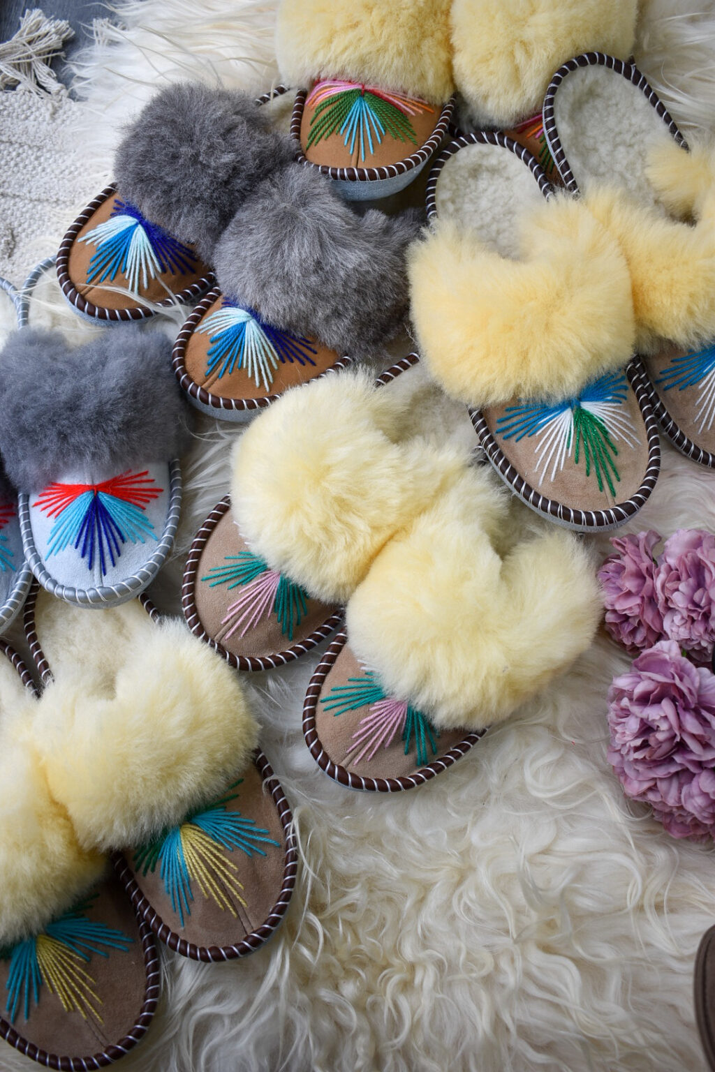 Sheepskin Handmade Mule Slippers – Lucky Dip - HomieeStudio